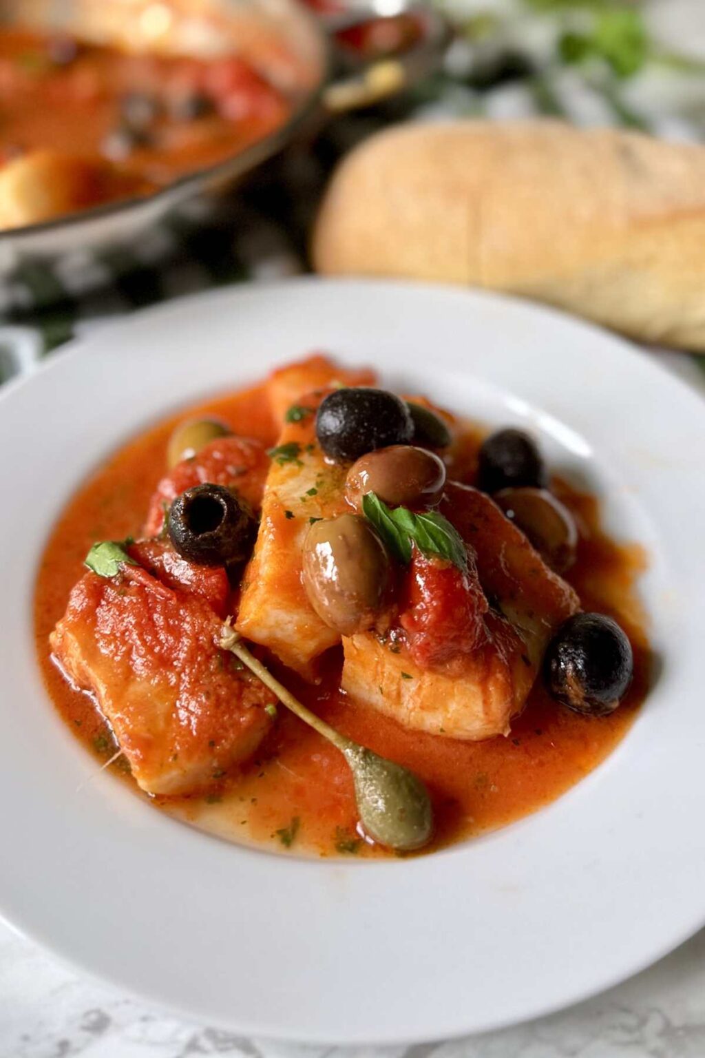 Baccalà alla Puttanesca (Italian Salt Cod in Puttanesca Sauce ...